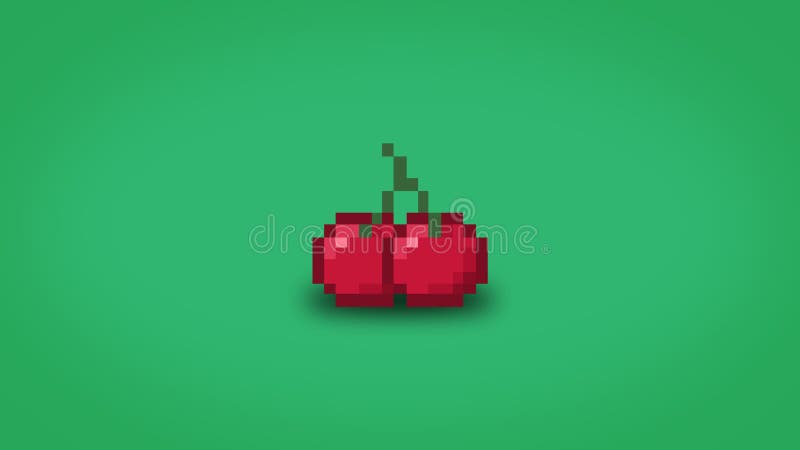 Cherry 8 Bit Wallpaper