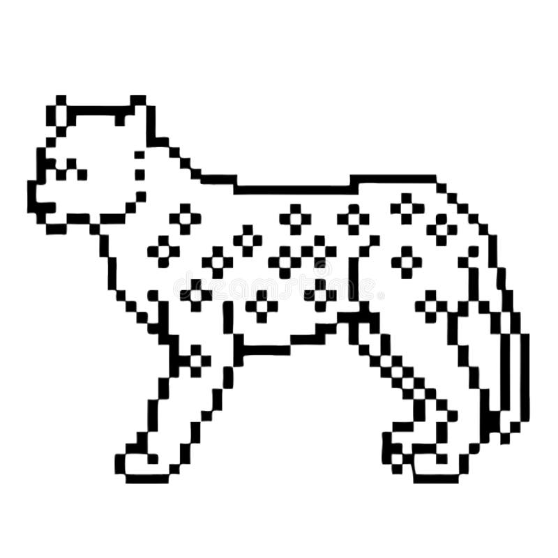 Pixel Art Leopard Stock Illustrations – 160 Pixel Art Leopard Stock ...