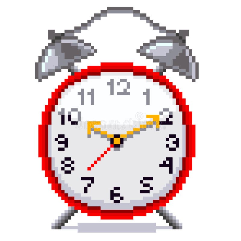 Vector Pixel Art Alarm Clock Stock Vector - Illustration of alarm ... Vector Pixel Art Alarm Clock Stock Vector - Illustration of alarm ...