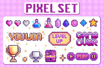 Pixel Gem Stock Illustrations – 1,040 Pixel Gem Stock Illustrations ...