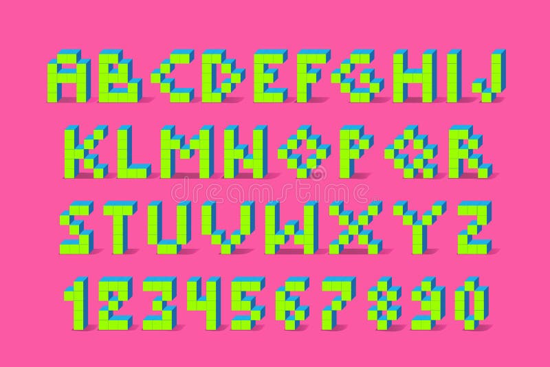 Pixel Retro Video Game Font. 80 S Retro Alphabet Font Stock Vector ... Pixel Retro Video Game Font. 80 S Retro Alphabet Font Stock Vector ...