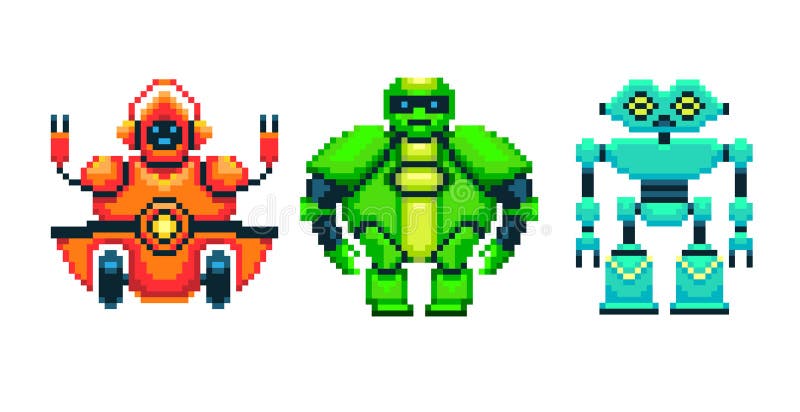 Funny Geek Robot Character Design Stock Vector - Illustration of cool ...