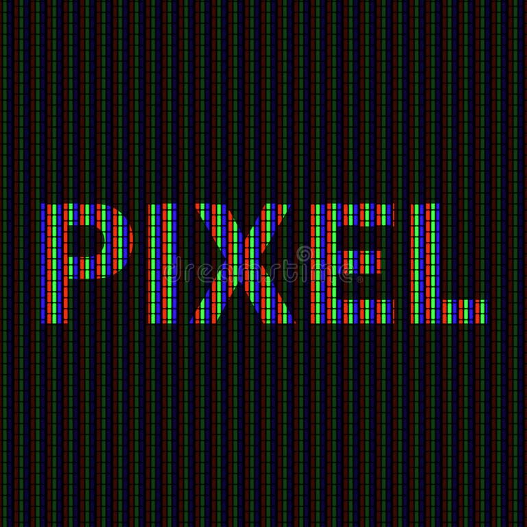 Pixel. Rounded Rectangles Seamless Pattern. Television Pixels are Close ...