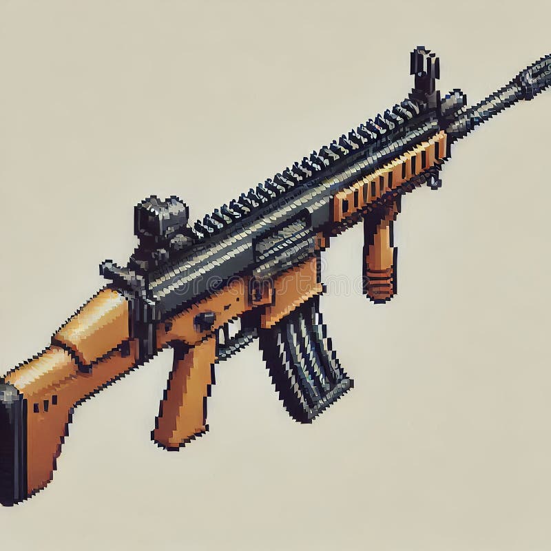 Special Forces Combat Rifle Stock Illustration - Illustration of anbsp ...