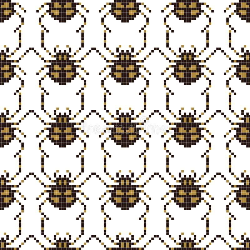 Pixel Spider Web Frame Detailed Illustration Vector Stock Vector ...