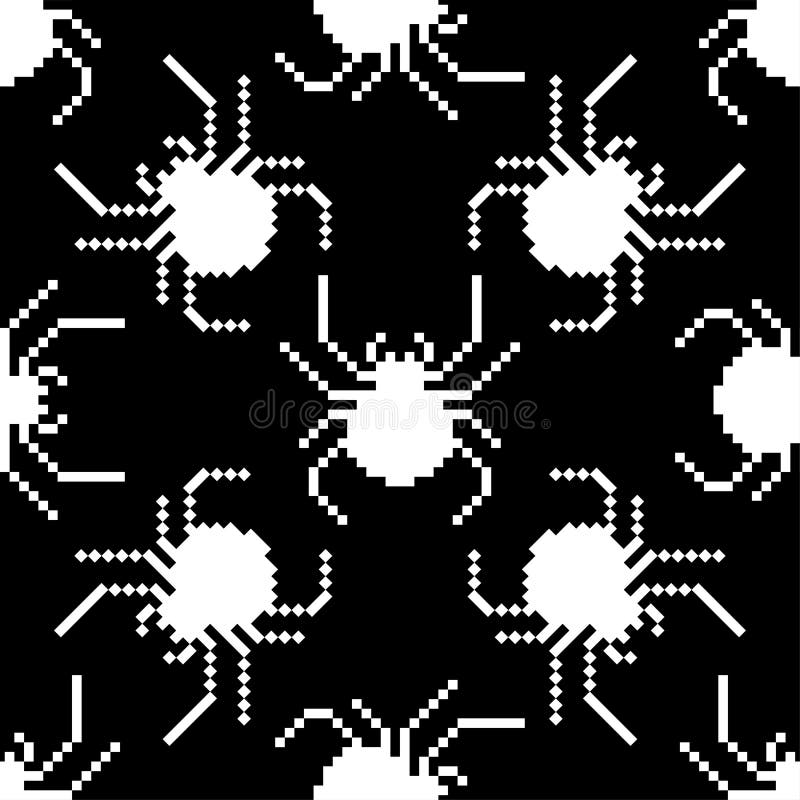 Pixel Spider Web Frame Detailed Illustration Vector Stock Vector ...