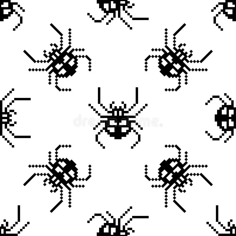 Seamless Pattern with Smile Sun. Pixel Art Background, Vector ...