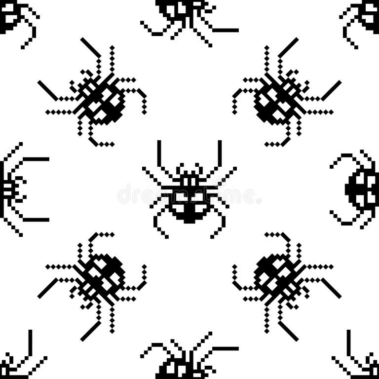 Pixel Spider Stock Illustrations – 599 Pixel Spider Stock Illustrations ...