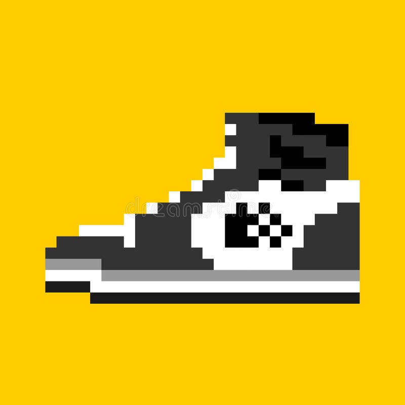 Pixel Art Shoes with Vibrant Colors by Pixelplantmaster Stock ...