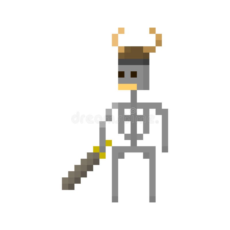 Pixel Skeleton Stock Illustrations – 441 Pixel Skeleton Stock ...