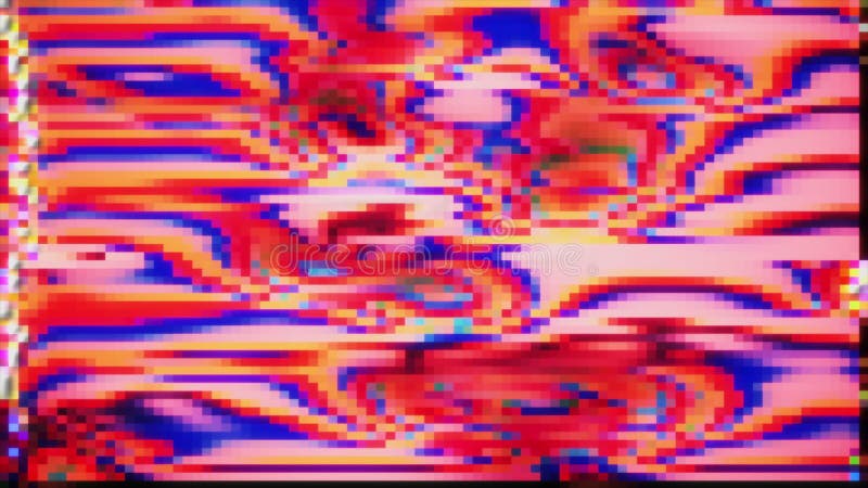 Pixel Sorting Abstract Glitch Art Showing Distorted Chromatic ...