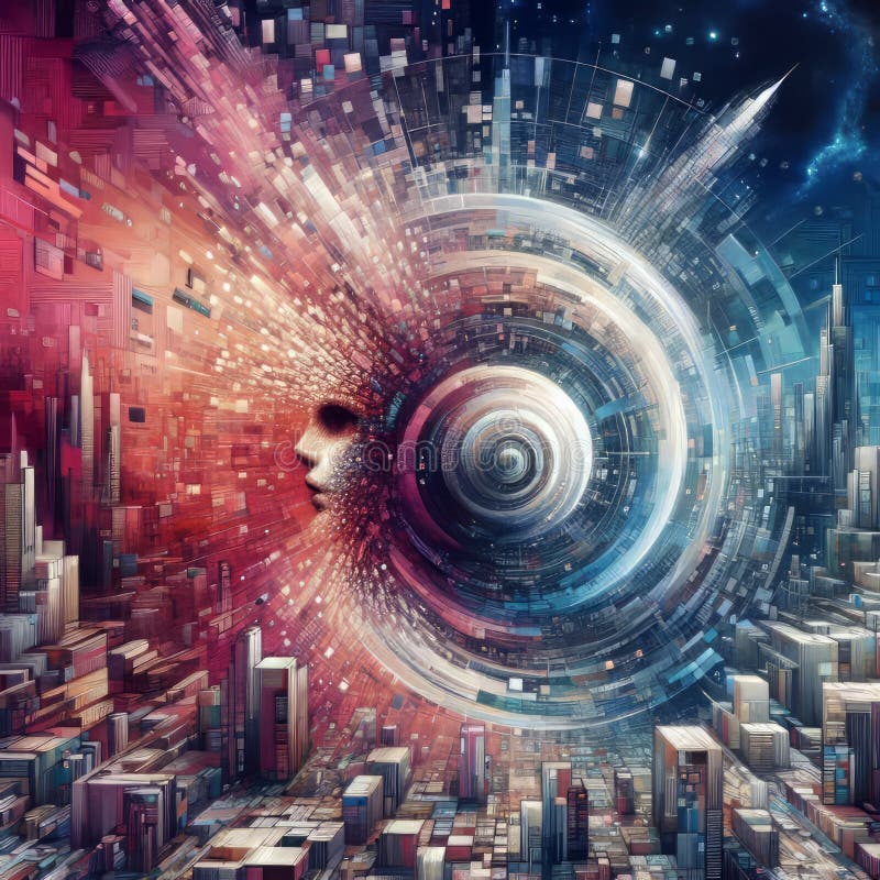 Pixel Sorting a Glitch Art Technique that Rearranges Pixel Dat Stock ...