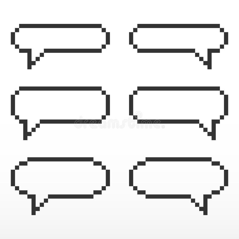 Pixel speech bubble icon. stock vector. Illustration of balloon - 107297268 Pixel speech bubble icon. stock vector. Illustration of balloon - 107297268