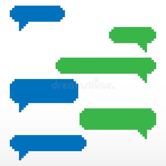 Pixel Text Bubbles Stock Illustrations – 533 Pixel Text Bubbles Stock ...