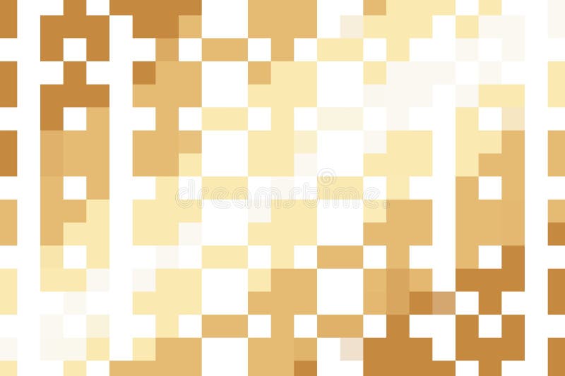 Pixel Square Abstract with Geometric Square Pattern in Warm Orange and ...