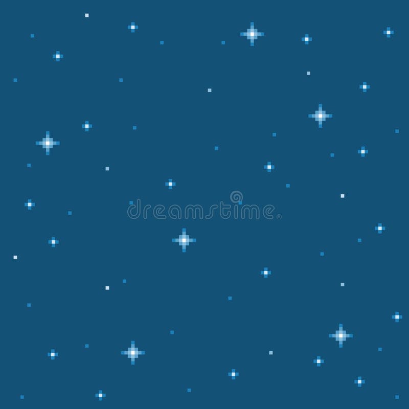 Pixel Star Background stock vector. Illustration of cosmos - 81504979