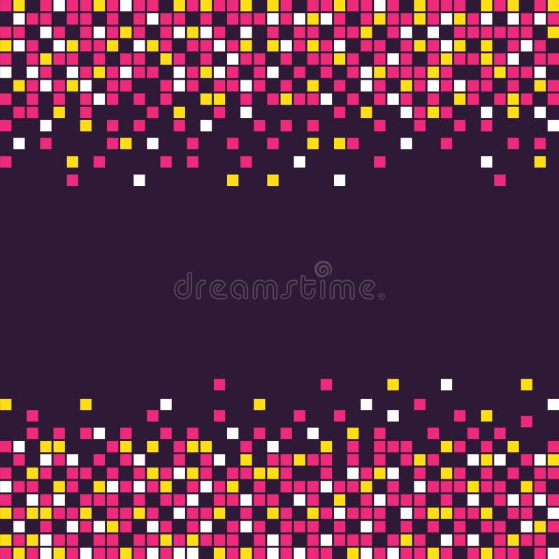 Pixel Style Square Shapes Background Stock Vector - Illustration of ...