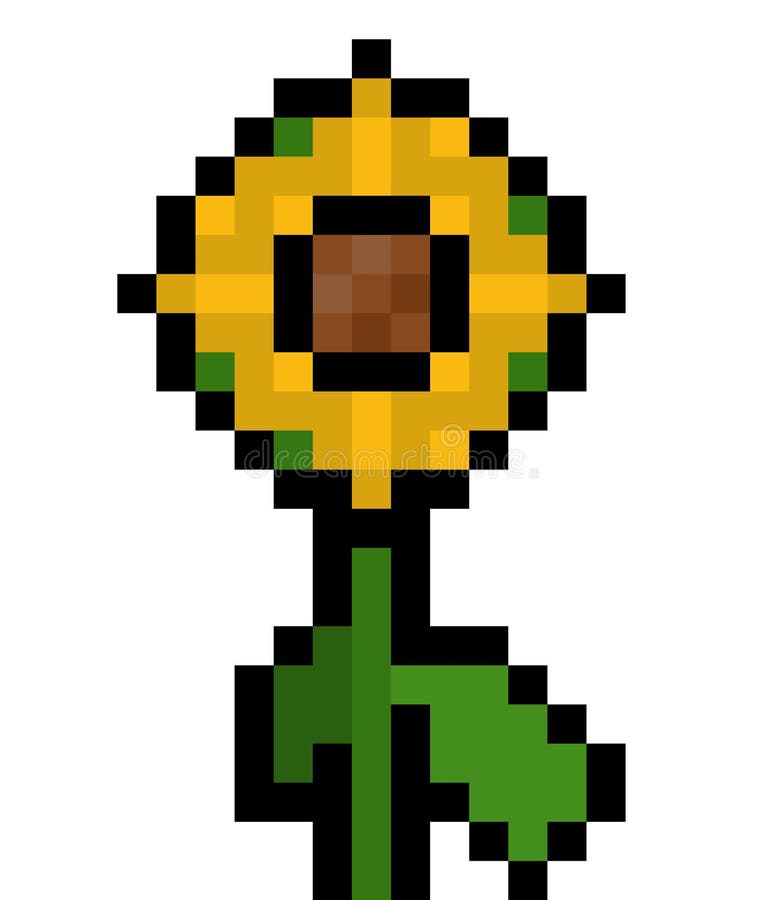 Modern Pixel Floral Art Icon Stock Illustrations – 87 Modern Pixel ...