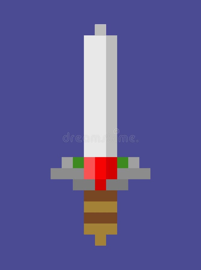Pixel Art Dagger Stock Illustrations – 72 Pixel Art Dagger Stock ...