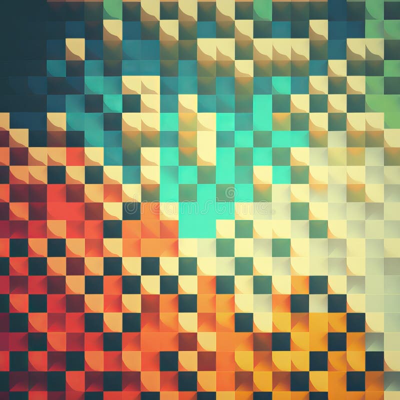 Pixel Textured Background (generative AI) Stock Illustration ...