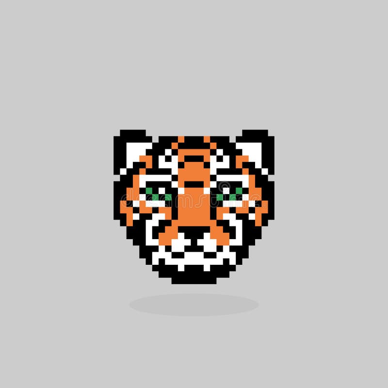 Pixel Tiger Stock Illustrations – 537 Pixel Tiger Stock Illustrations ...