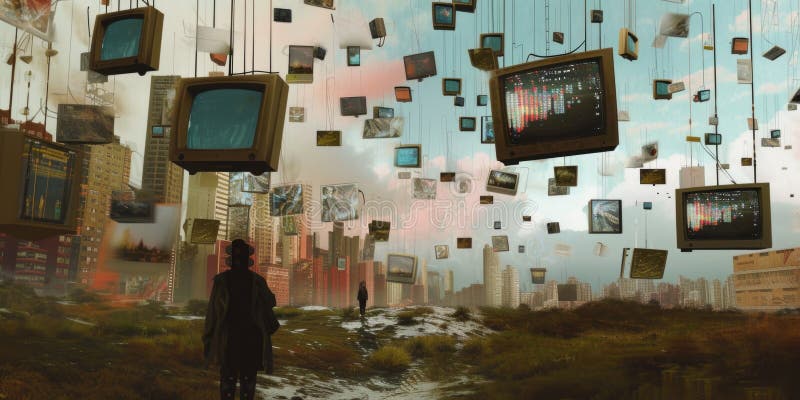 Pixel Utopia, Computers Thriving in a Surreal Landscape of Floating ...