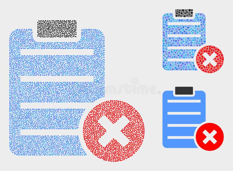 Pixel Vector Delete Report Page Icons Stock Vector - Illustration of ...