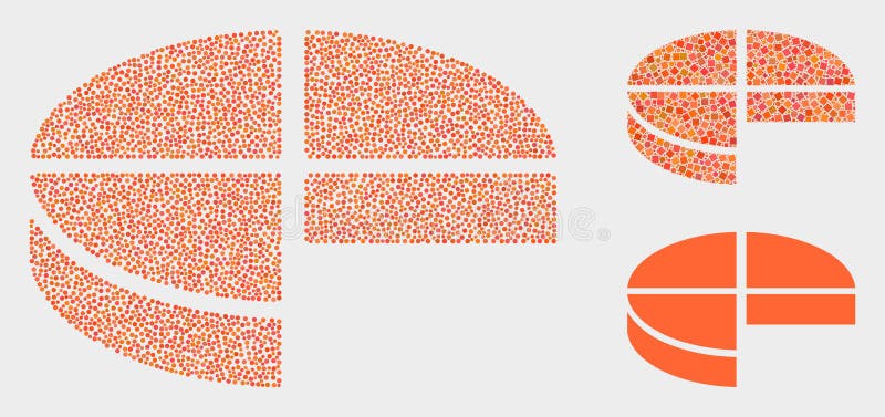 Pixel Vector Pie Chart Icons Stock Vector - Illustration of element ...