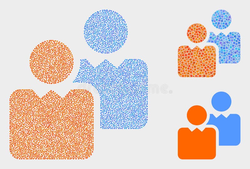 Pixel Vector Users Icons stock vector. Illustration of meeting - 150954035