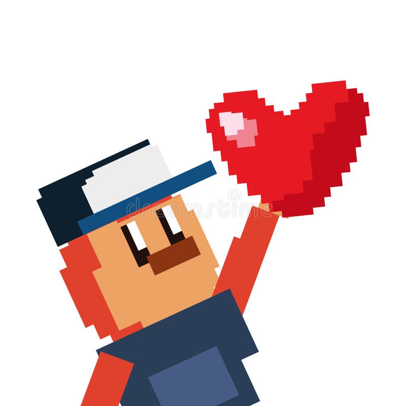 Pixel video game stock vector. Illustration of scenery - 136630018