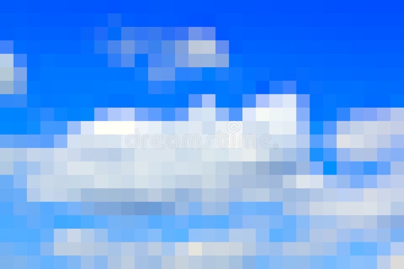 Retro Video Game Pixel Art Sky Texture Stock Illustration ...