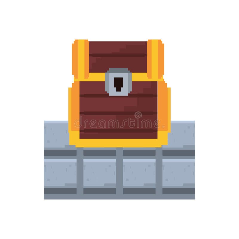 Pixel Art Treasure Chest Stock Illustrations – 140 Pixel Art Treasure ...