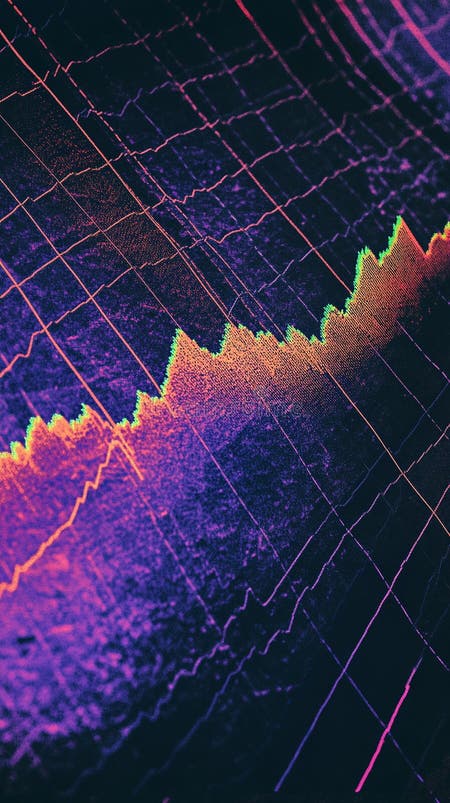 Pixel Visual of Inflation Vs. Purchasing Power in a Line Chart Stock ...
