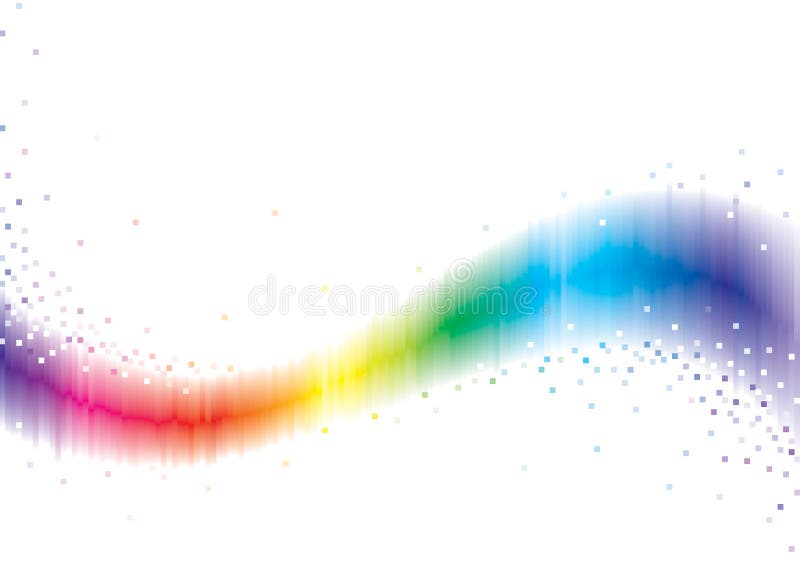 Pixel Wave stock vector. Illustration of color, grid, copy - 6642782