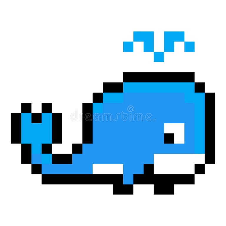 Pixel Whale Stock Illustrations – 488 Pixel Whale Stock Illustrations ...