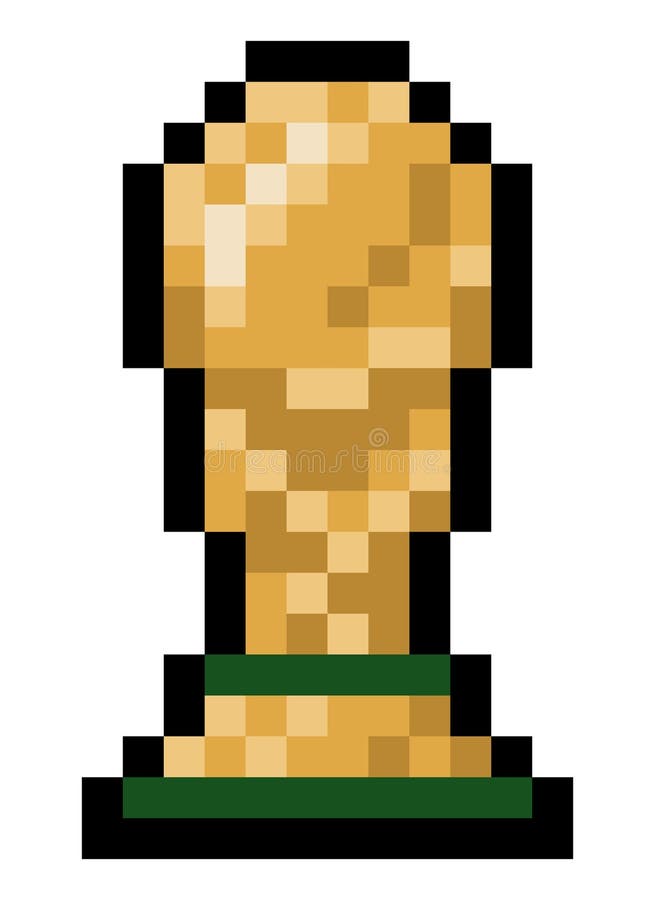 Pixel World Cup - Isolated 8 Bit Vector Stock Vector - Illustration of ...