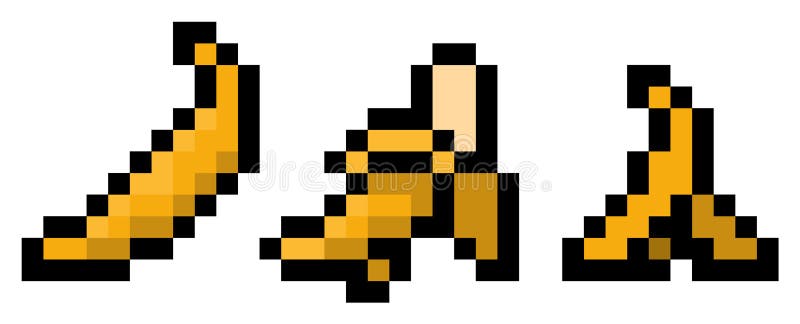 Minecraft Banana Pixel Art