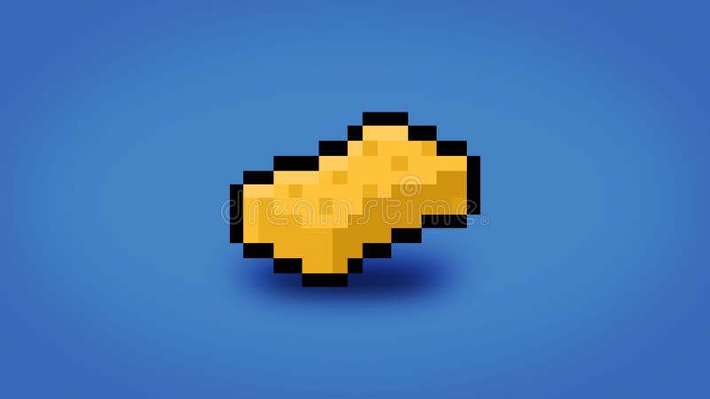 Pixel Yellow Sponge on Blue Background - High Res 8 Bit Wallpaper Stock ...