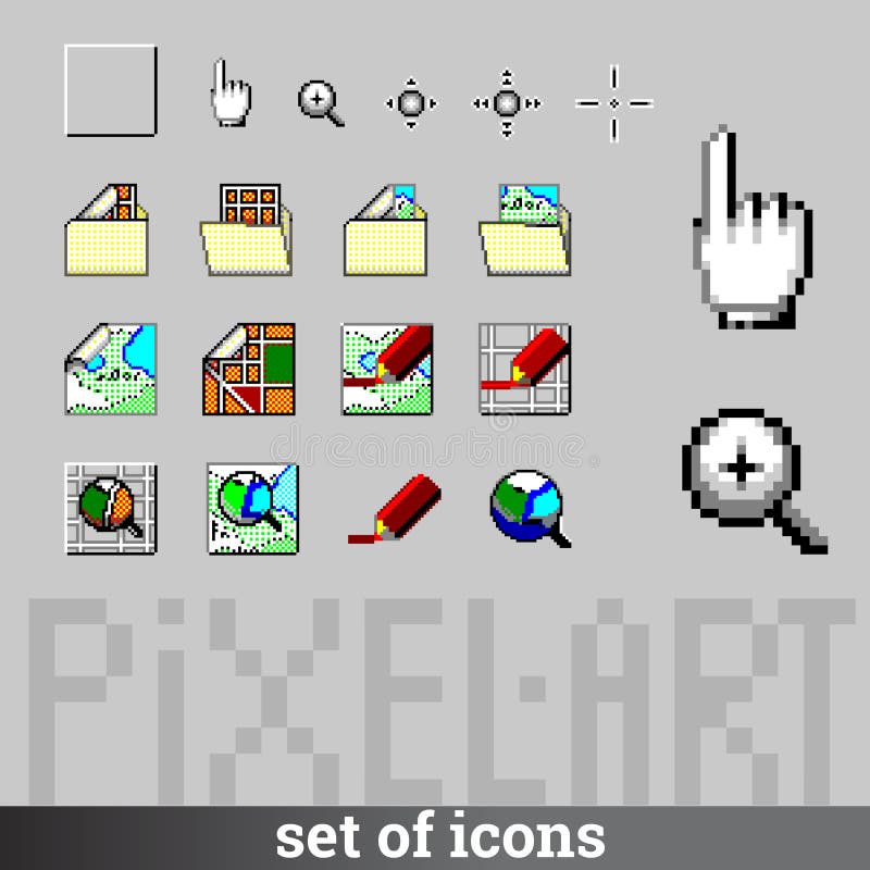 Pixelart_ico1 ilustración del vector. Ilustración de interfaz - 34013363