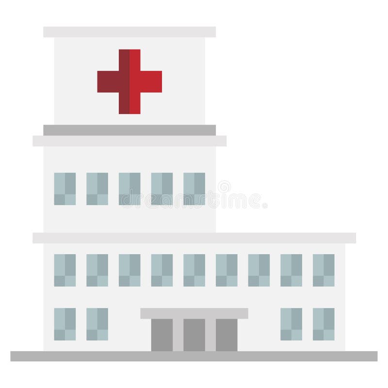 Hospital Pixelart Vector Illustration Building Asset Icon Template ...