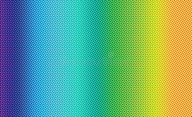 Pixelate Dot Halftone Color, Gradient Colorful Dot Halftone for ...