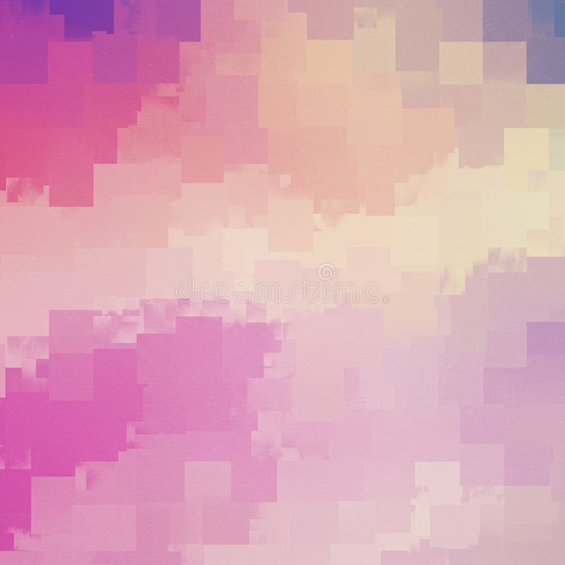 A Pixelated Abstract Background Featuring a Gradient of Soft Colors ...