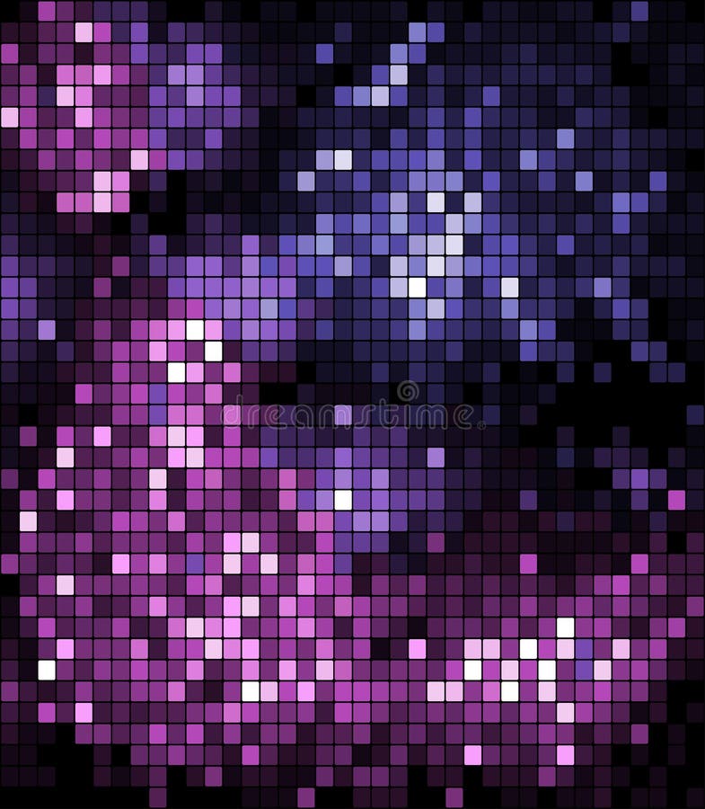 Pixelated Background in Blue Stock Vector - Illustration of decor ...