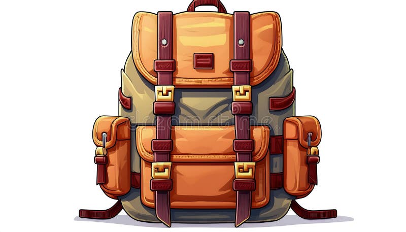 Pixelated Backpack Sprite - 16-bit Pixel Art Sprite of a Camping ...