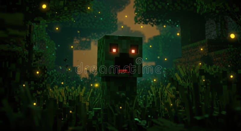 Pixelated Base Floating in Sky Map Stock Illustration - Illustration of ...