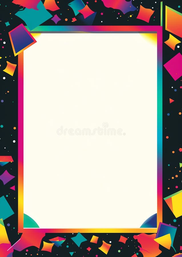 Pixelated 8 Bit Frame 80s Retro Nostalgic Stock Illustration ...