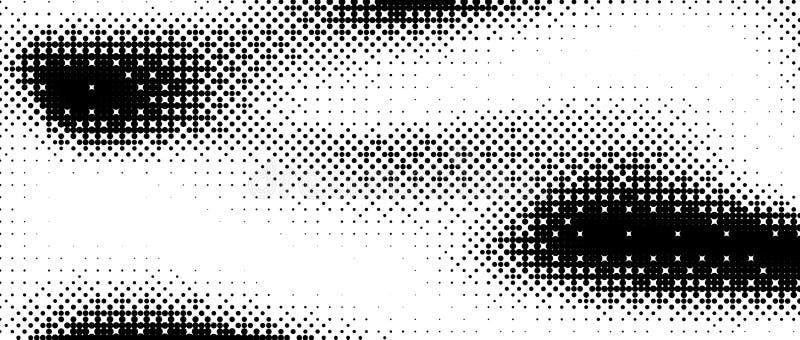 Pixelated Bitmap Gradient Texture. Black and White Wavy Dither Pattern ...