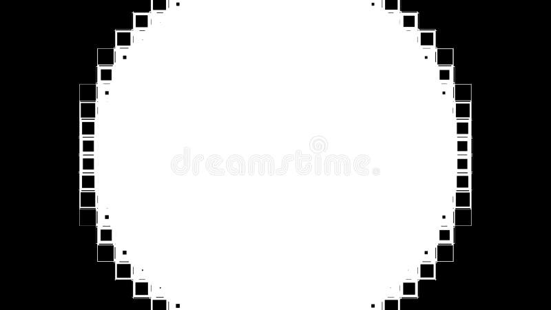 Pixelated Black and White Transition Mask Stock Footage - Video of ...