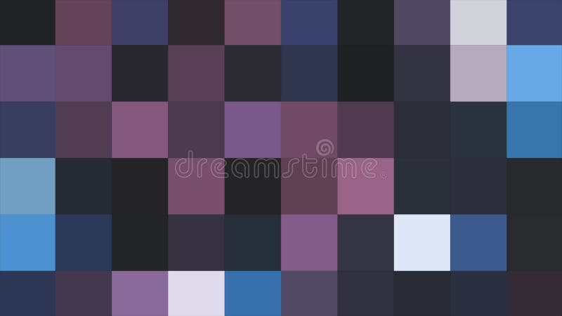 Pixelated Blinking Background, Seamless Loop. Motion. Screen of Many ...