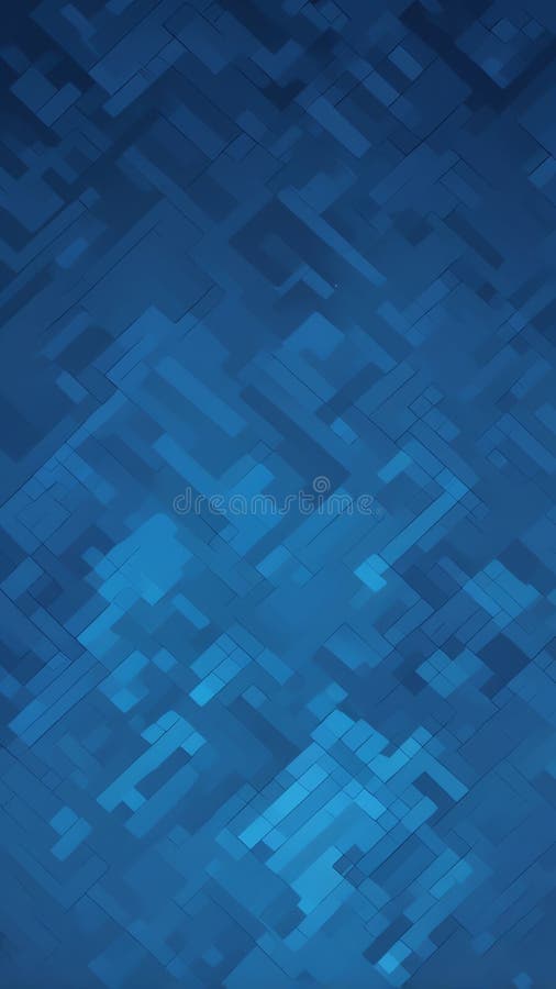 Pixelated Blue Background Design Featuring Layered Geometric Shapes and ...